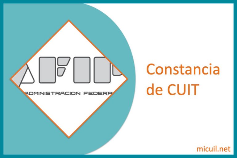 Constancia de CUIT de AFIP | Generar e imprimir (AHORA) - Mi Cuil